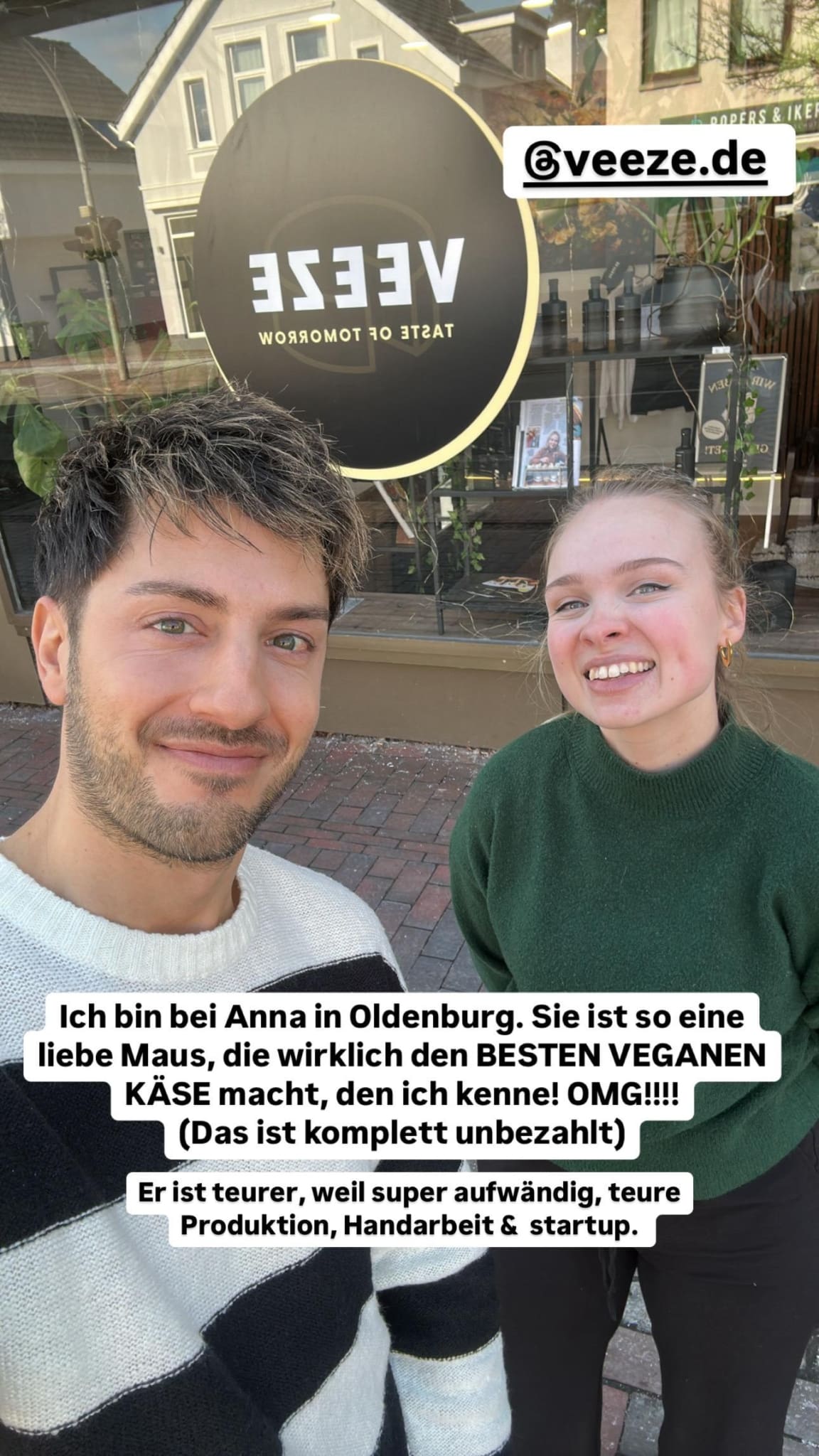 VEEZE der Influencer Aljosha zu seiner persönlichen Käsealternative kam ...